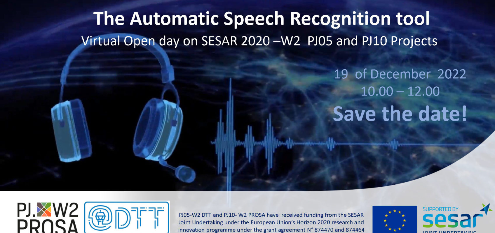 The Automatic Speech Recognition Tool – Virtual Open Day – REMOTE TOWER